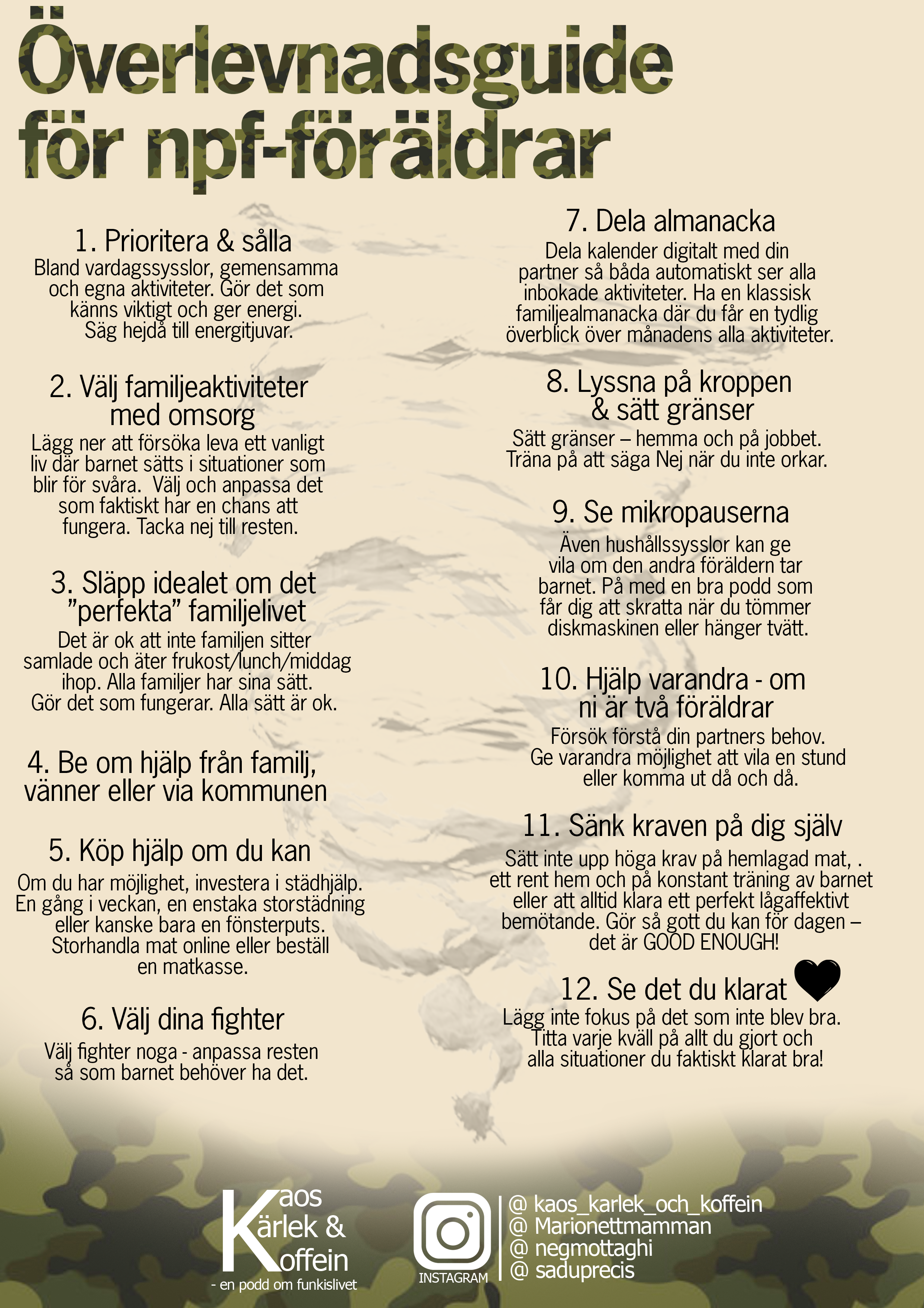 Överlevnadsguide för npf-föräldrar! | Dans med svåra steg